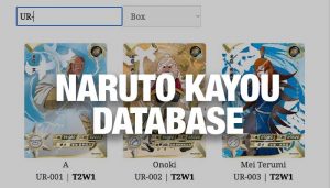 Naruto Kayou Card List - CAPSULE CORP GEAR