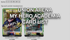 Union Arena Guide - CAPSULE CORP GEAR